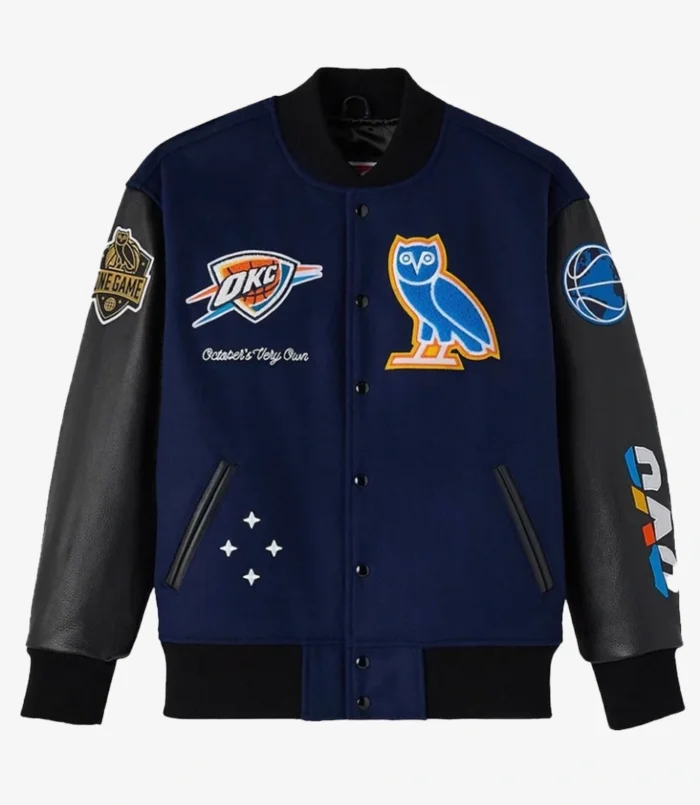 Oklahoma City Thunder OVO x NBA Varsity Jacket