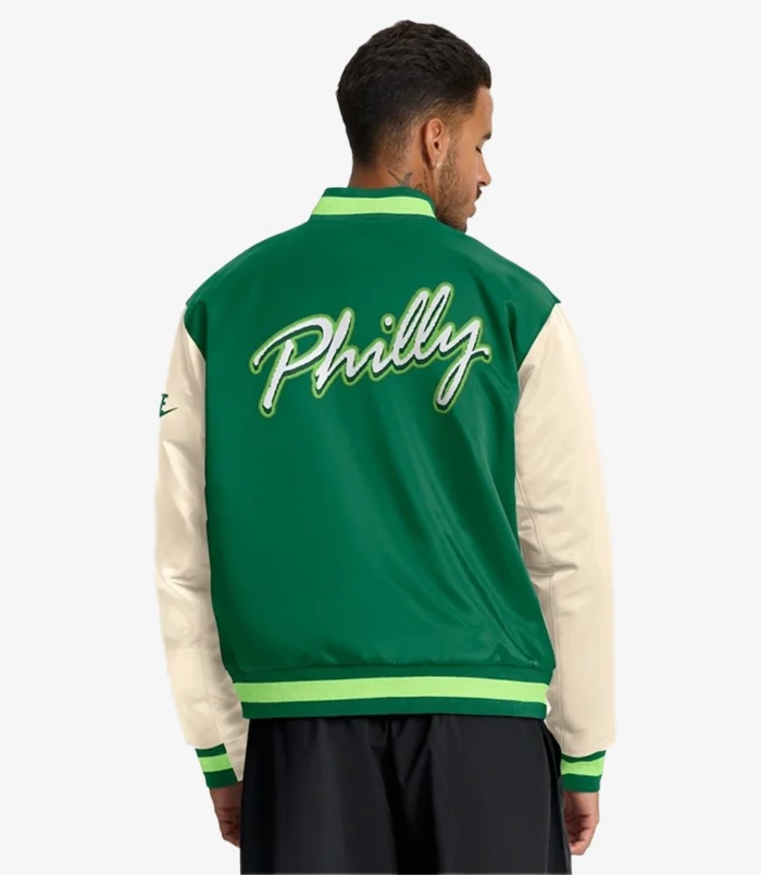 Philadelphia Eagles Nike Rewind Legacy Bomber Jacket
