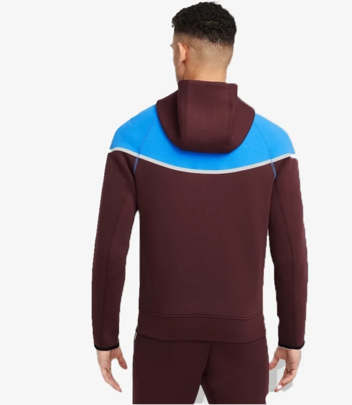 Nike Tech Windrunner Burgundy Reflective Jacket