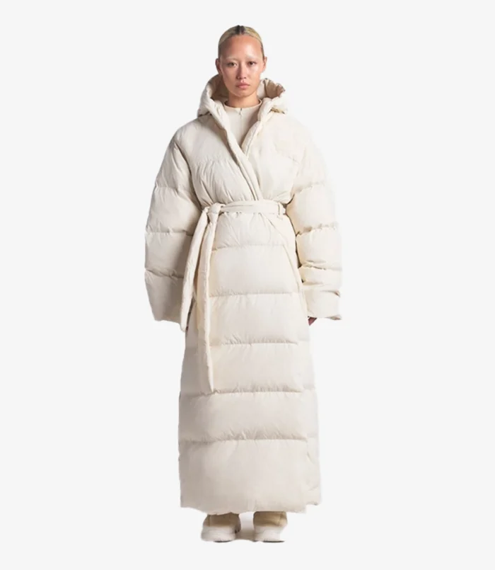 The North Face x Skims Nuptse Wrap Parka Coat