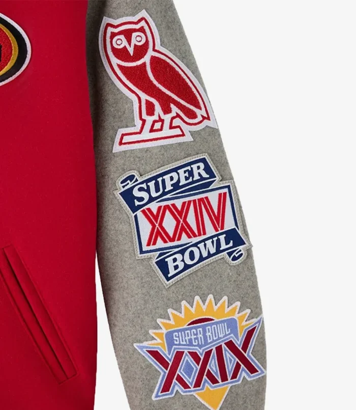 OVO 2025 San Francisco 49ers Varsity Jacket