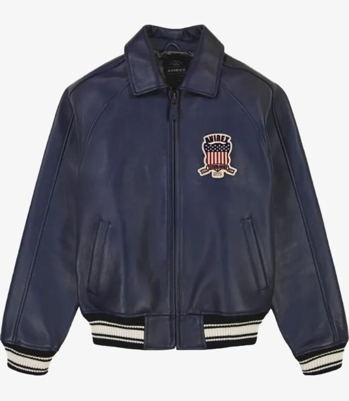 Avirex American Flight Bomber Leather Jacket