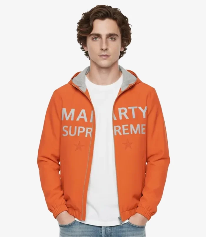 marty-supreme-timothee-orange-jacket-jacksuede