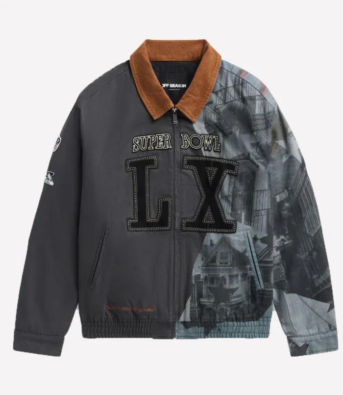 Off Season x Black Super Bowl LX Bomber Jacket